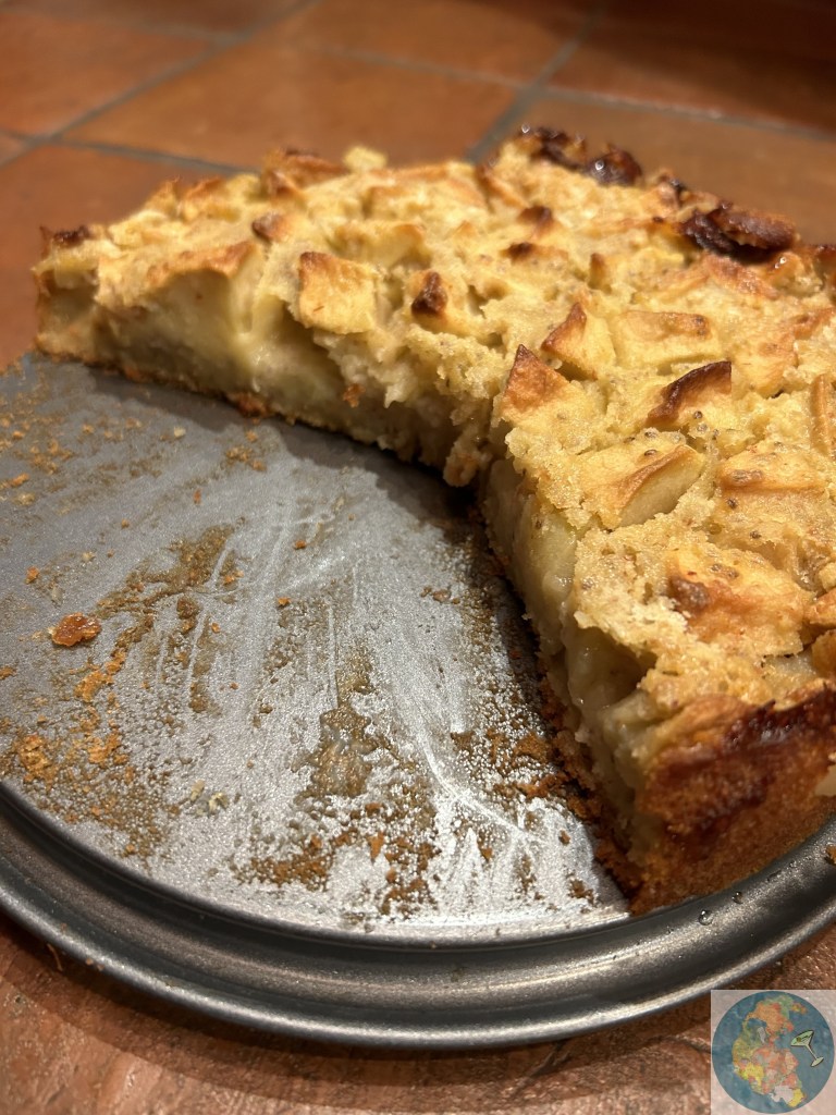 Apple Custard Cake – Purba Feasts